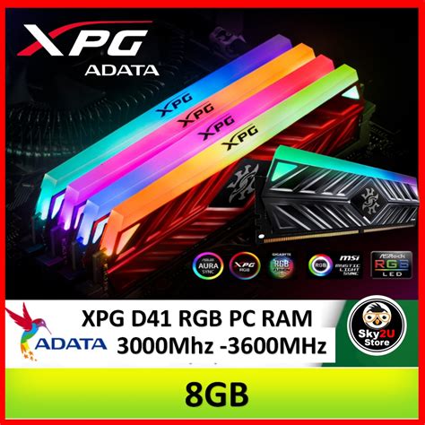 ADATA XPG SPECTRIX D41 DDR4 RGB Gaming Shopee Malaysia