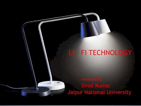 Pdf Li Fi Technology Paper Presentation Li Fi Vlc Visible Light Communication Photo