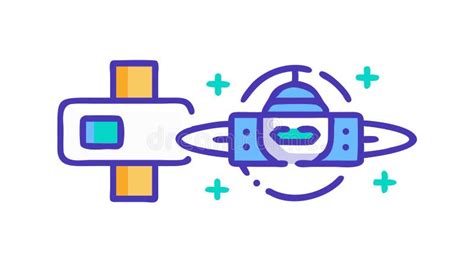 Satellite Network System Global Connectivity Data Flow Vector Design Generative Ai Stock