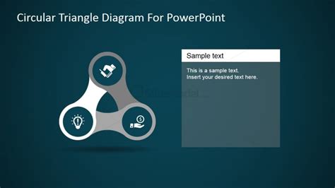 PowerPoint Template Triangular Diagram With Icons SlideModel