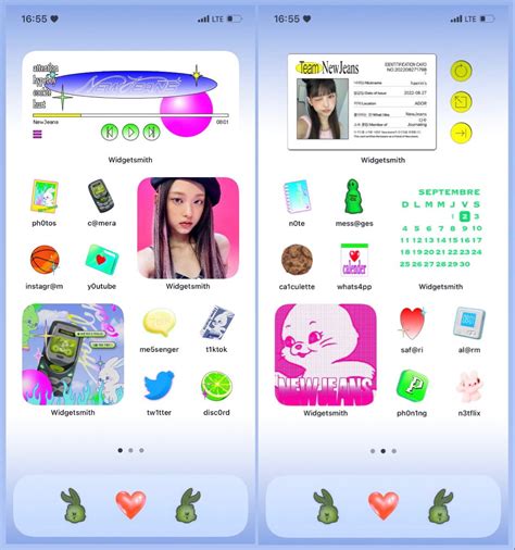 Newjeans Concept Themed Ios 14 15 Homescreen Layout Iphone App Design
