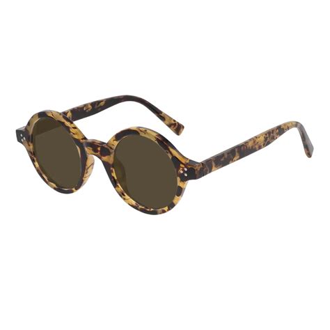 Singleton Round Tortoiseshell Sunglasses For Men And Women Efe