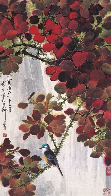 中國畫 又是一年秋楓紅秋意濃 每日頭條