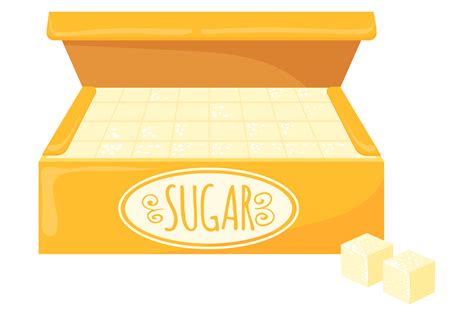 Paper Box With Sugar Cubes Sweet Blocks Graphic By Smartstartstocker · Creative Fabrica