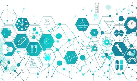Abstract Medical Network Visualization Premium Ai Generated Image