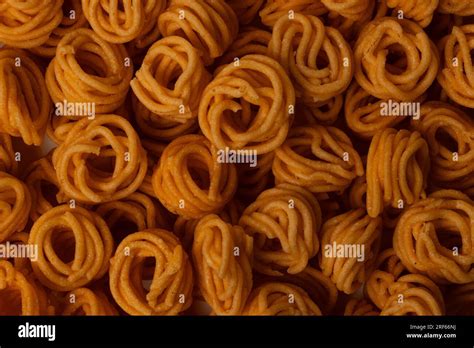 Murukku Small Spiral Murukku Which Is Very Spicy And Tasty Isolated Images With White