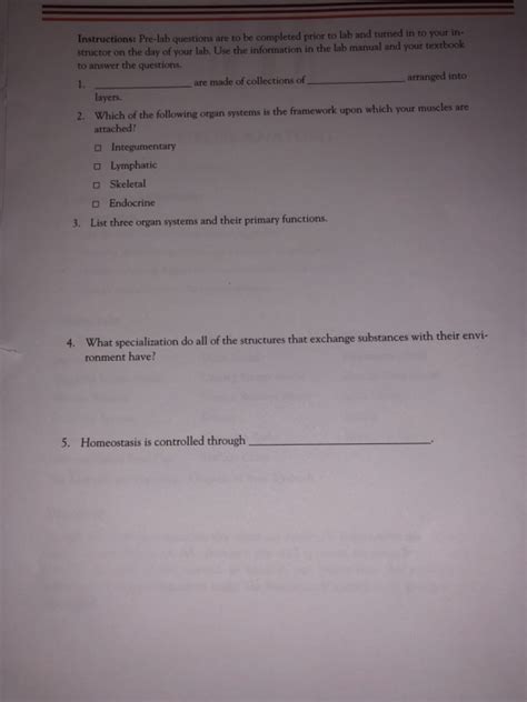 Solved Instructions Pre Lab Questions Are To Be Completed