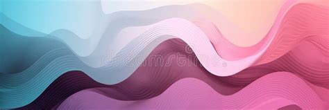 Abstract Pastel Colors 3d Wave Background Wave Banner Generative Ai Abstract Background In