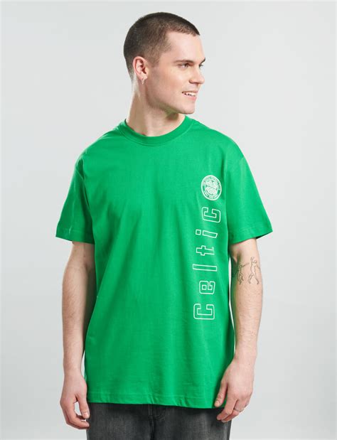 Official Celtic Graphic T Shirt Green