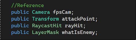 New To Coding Im Following A Gun Tutorial And Seem To Be Having Trouble With The Raycast