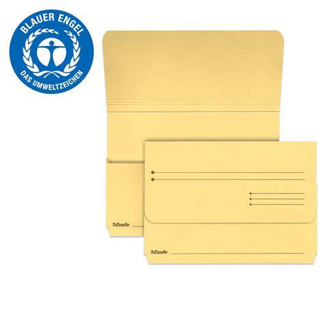 Esselte A4 Manilla Document Wallets Pack 25 Esselte