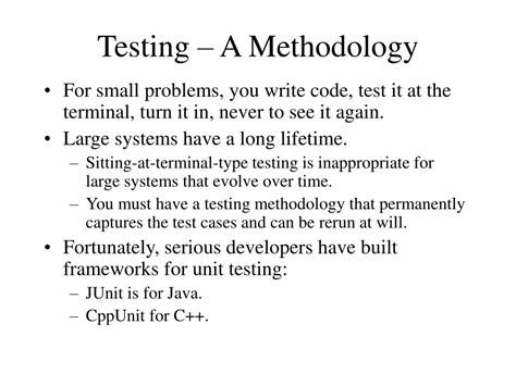 Ppt Unit Testing Powerpoint Presentation Free Download Id461097