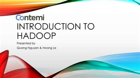 Intro To Hadoop Pptx