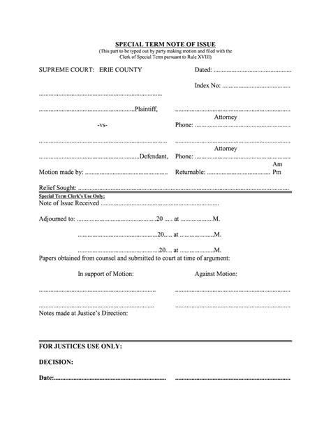Note Of Issue Fill Out Sign Online DocHub