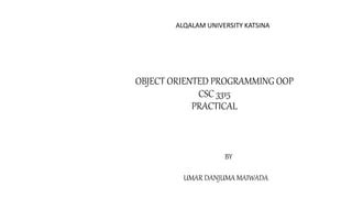 Oop Using JAVA PPT