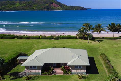 Hanalei ‘ilikea Four Bedroom Beachfront Villa On Hanalei Bay Kauai