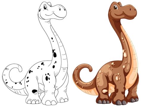 Long Neck Dinosaur Coloring Pages 2025