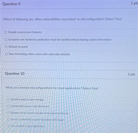 solved which of following are often vulnerabilities