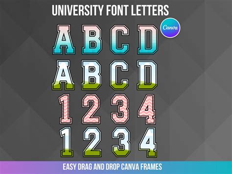 Canva Frame Doodle Letters Editable Template Canva Frame University Doodle Letters Monograms