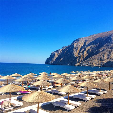 Kamari Beach Santorini Greece