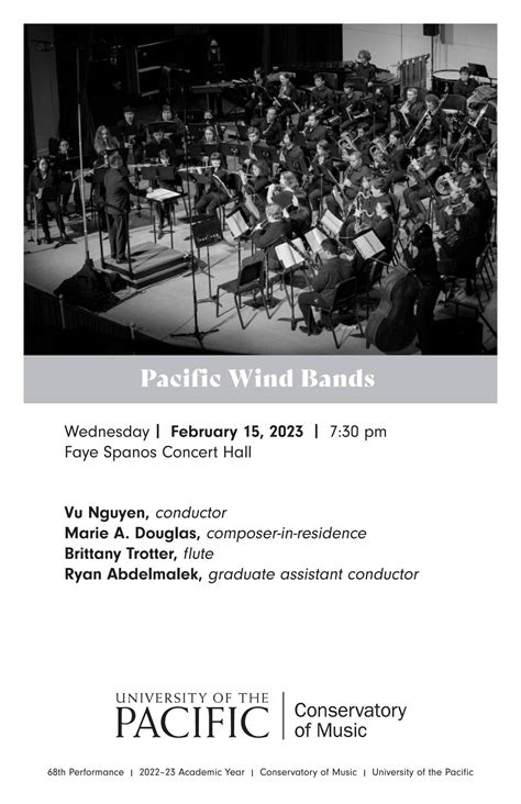 21523 Pacific Wind Bands By University Of The Pacific Conservatory Of Music Issuu