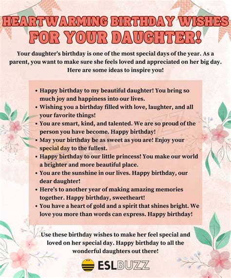 Heartwarming Birthday Wishes For Daughter To Make Her Feel Special