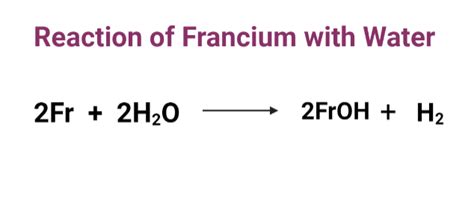 Francium Element Fr Electronic Configuration Properties Uses Chemistry Notes