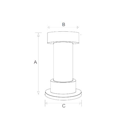 ΠΟΔΙ ΡΥΘΜΙΖΟΜΕΝΟ ΠΛΑΣΤΙΚΟ ΕΠΙΠΛΩΝ ΝΤΟΥΛΑΠΙΟΥ Φ60mm ΚΟΥΖΙΝΑΣ ΦΑΡΔΥ ΣΠΕΙΡΩΜΑ ΜΑΥΡΟ Y 100mm ΜΕ