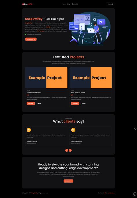Shopswiftly Ecommerce Script By Devevolution Codester