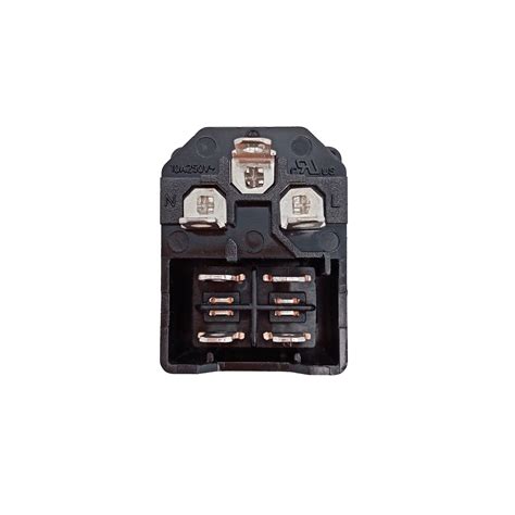 Rocker Switch With Power Socket 0711 AC Power Push Button Switch 10A 250V AC Power Socket With