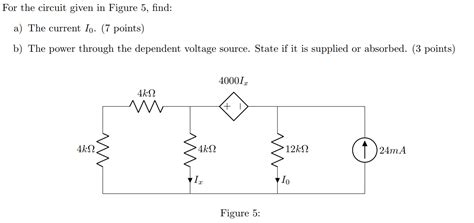 Solved For The Circuit Given In Figure Find A The Chegg