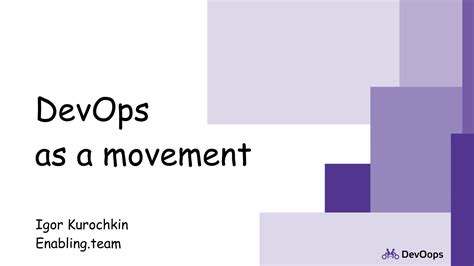 devops as a movement speaker deck