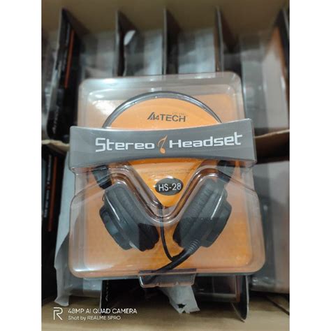 A4tech Hs 28 Headset Noise Cancelling Mic Shopee Philippines