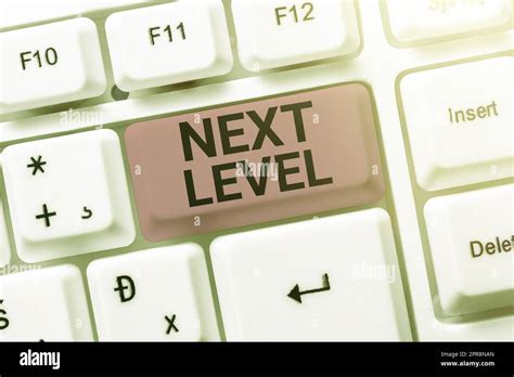 Text Showing Inspiration Next Level Business Showcase Having More Than One Floor And Referring