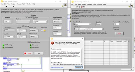 Solved Labview Ecu Mc Examples Running Error Error 301096 Ni Community