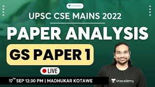 GS Paper 1 UPSC 2022 Analysis UPSC CSE IAS Mains 20 Doovi