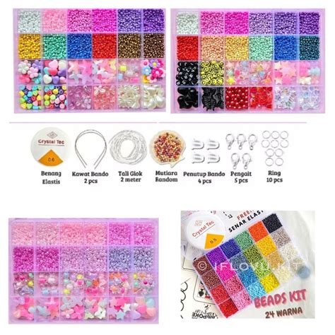 Jual Gratis Ongkir Diy Manik Manik Set Aesthetic 1 Set Diy Manik