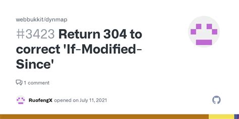 Return 304 To Correct If Modified Since · Issue 3423 · Webbukkit