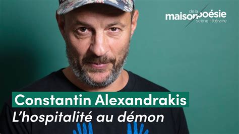 Constantin Alexandrakis Lhospitalité Au Démon Youtube