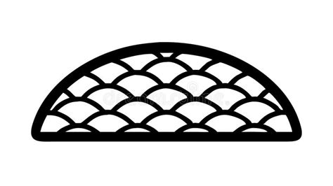 Meshed Dome Structure Outline Icon Potentially An Observatory Vector Design Generative Ai