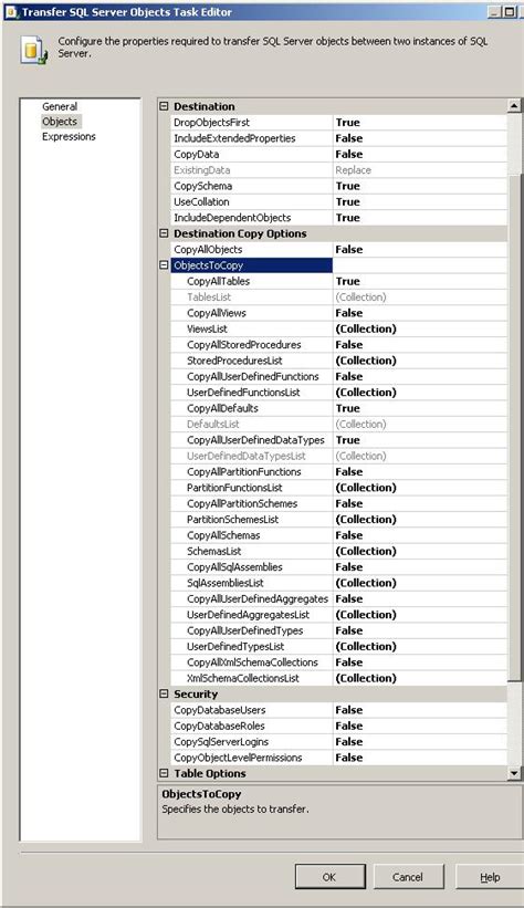 Copy All Objects From One Database To Another In Ssis Using “transfer
