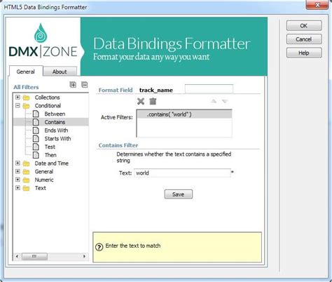 Html5 Data Bindings Formatter Reference Articles Dmxzonecom