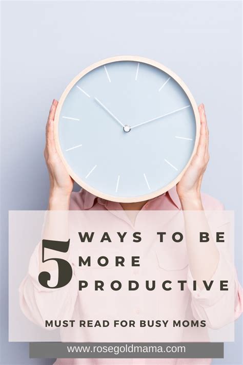 5 Productivity Tips For Busy Moms The Savvy Working Mom