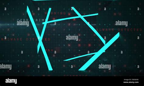 Qr Code Scanner With Neon Elements Against Cyber Security Data