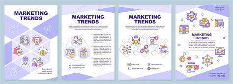 Marketing Trends Purple Brochure Template Technology Poster Business