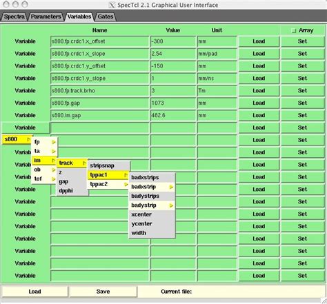 TreeParameter TreeVariable Classes