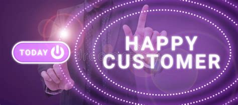 Text Caption Presenting Happy Customer Concept Meaning Highest Satisfaction Rate With The