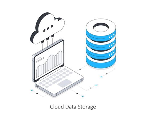 Premium Vector Cloud Data Storage Isometric Stock Illustration Eps File Stock Illustration