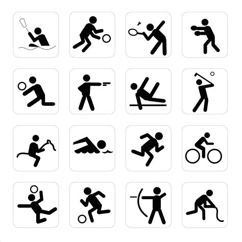 sports action line icon exercise line icon 30336347 vector art at vecteezy