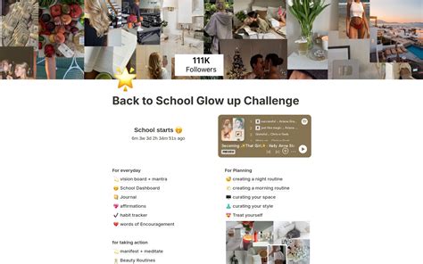 Glow Up Planner Template By Kelly Notion Marketplace